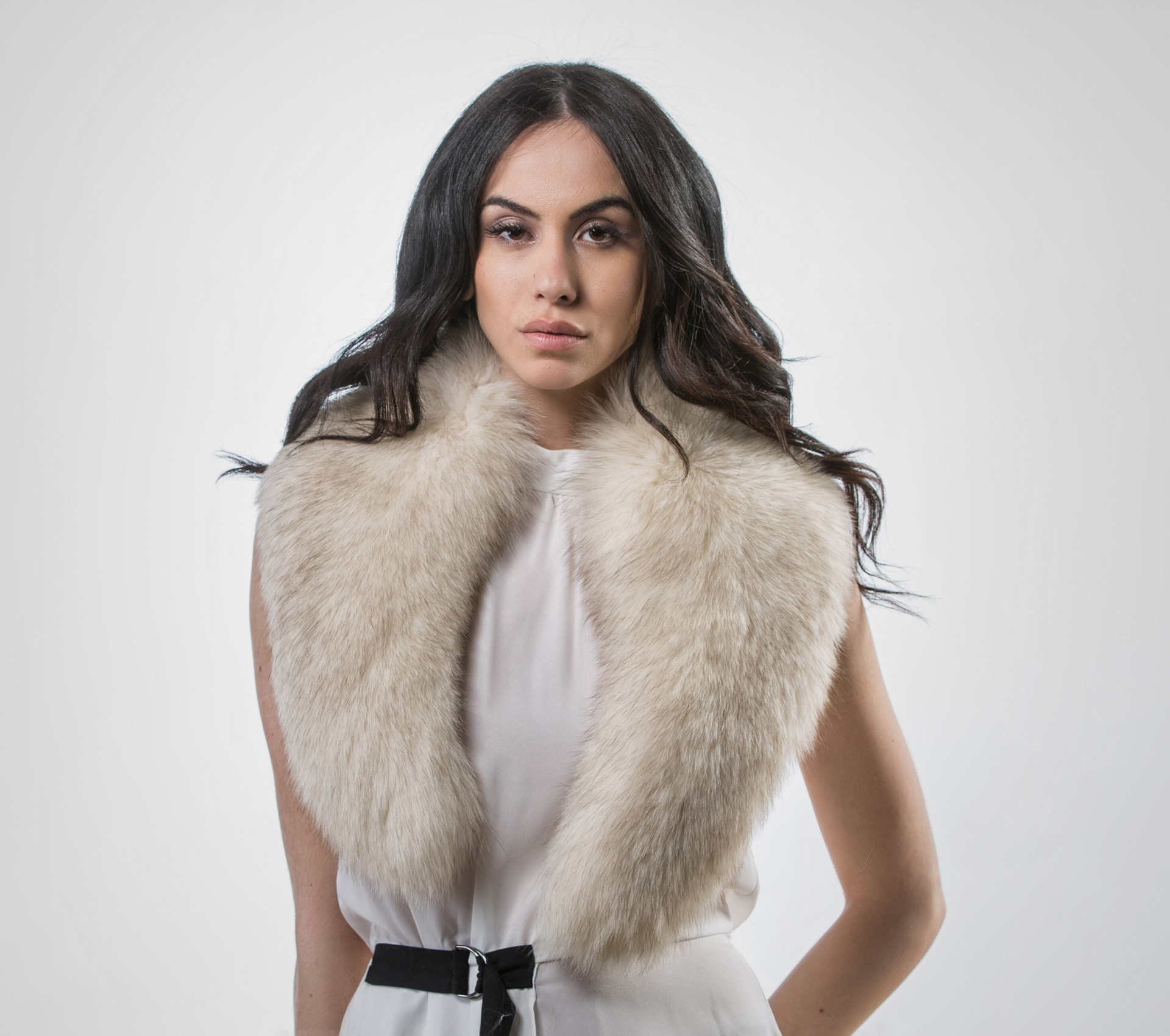 The Ice Fox Fur Collar -100% Real - Haute Acorn