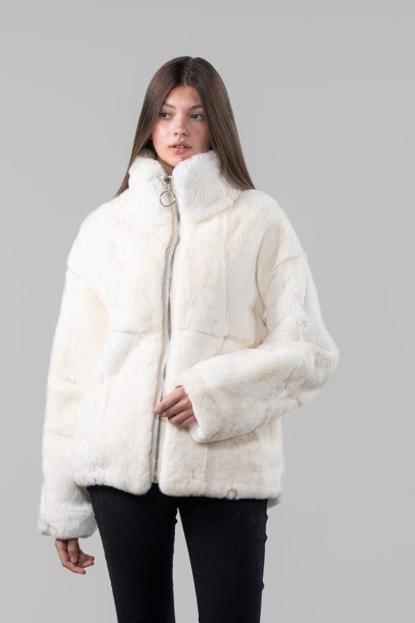 Brown Rabbit Fur Jacket